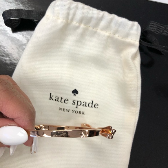kate spade | Jewelry | Kate Spade Rose Gold Love Notes Bangle Bracelet ...